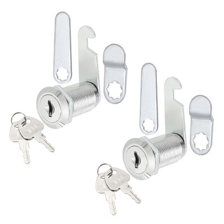 1-3/8" Cam Locks w Keys, File Drawer Replacement Lock Keyed Different ...