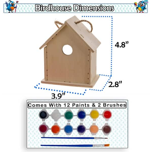 DIY Birdhouse Homemade Wooden - Build Your Own Bird House w/ Easy ...