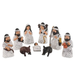 Handmade Amazon Christmas Ceramic nativity scene (Peru) - 50 x 50 x 27 ...