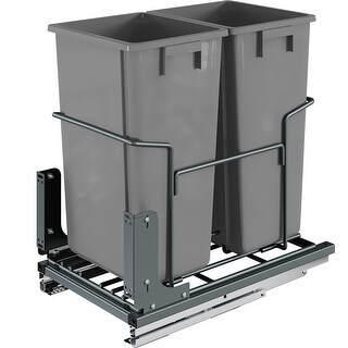 Double 43 Quart Pull Out Kitchen Waste Containers - On Sale - Bed Bath ...