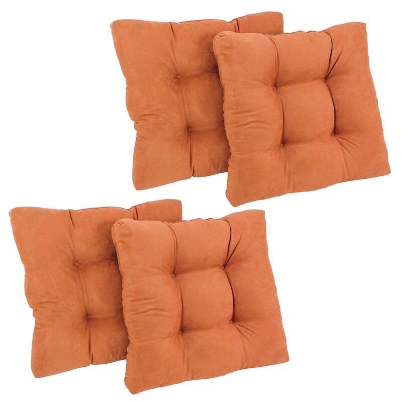 19-inch Square Microsuede Chair Cushion (Set of 1, 2, or 4) - 19 x 19 ...