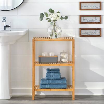 Simple Living Bamboo 3-Tier Shelf - Overstock - 6457626