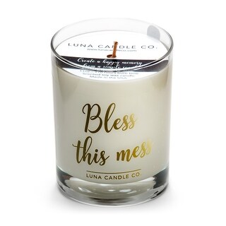 Fresh Linen Scented Jar Candle,Amber,Citrus & Jasmine- Bless This Mess ...