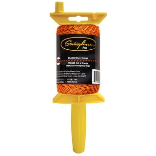 Stringliner Braided Mason Line and Reel 500 ft. Orange - 500 ft. - Bed ...