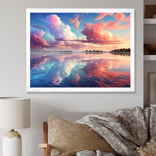 Designart "Neo Impressionism Infused Sky Reverie II" Sky Framed Wall ...