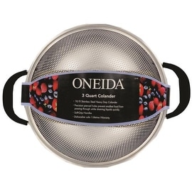 Oneida 57150 Colander Stainless Steel, 3 Quart - Bed Bath & Beyond ...
