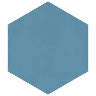 Merola Tile Textile Basic Hex Silver 8-5/8" x 9-7/8" Porcelain Floor ...