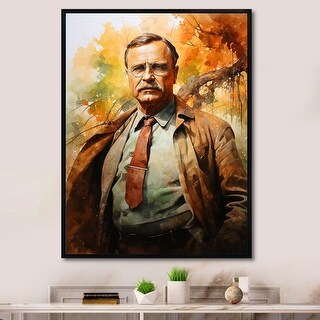 Designart "President Theodore Roosevelt" President/Political Framed ...