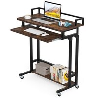 Portable Standing Desk , Adjustable Height Couch Table with Keyboard ...