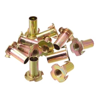 M10x28mm T-Nuts 4 Pronged Tee Nut Threaded Inserts for Wood 80pcs ...
