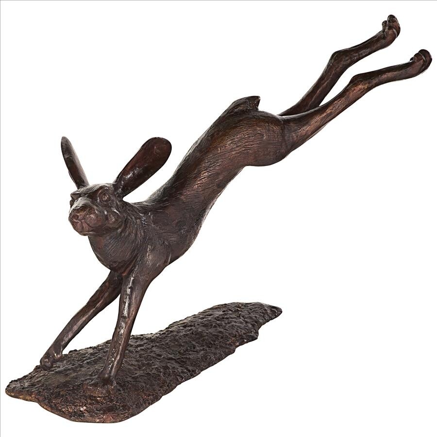 Design Toscano Leaping Pronghorn Antelope Cast Bronze Garden Statue ...