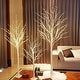 Set of 3 Lighted Birch Tree 4FT 5FT and 6FT, LED Artificial Tree with ...