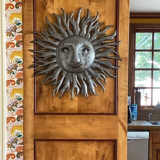 Windblown Sun Outdoor Wall Hanging Sun Handmade in Haiti - Bed Bath ...