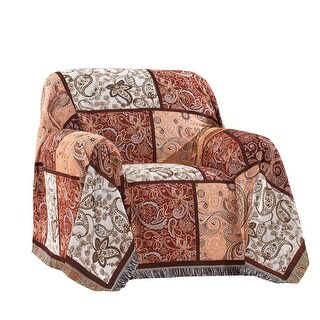 Paisley Patchwork Furniture Tapestry Throw - Chair - Bed Bath & Beyond ...