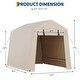 6x8 FT Portable Outdoor Storage Shed, UV-Resistant Carport for ...