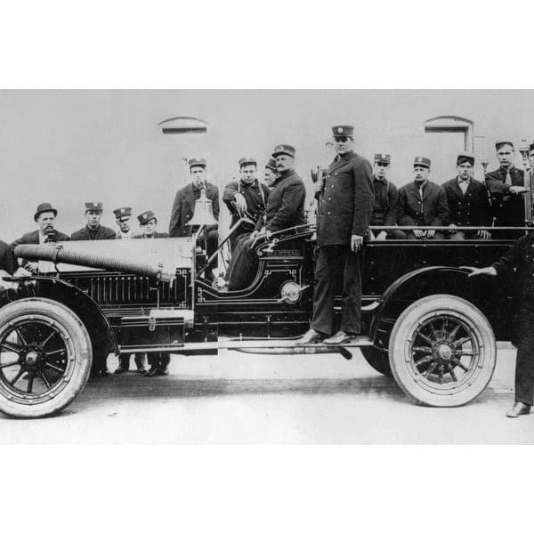 Dallas Fire Department Black and White Gallery Wrapped Canvas - Bed ...