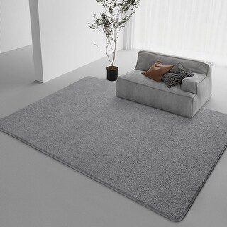 Modern Area Rugs, 4x6 Feet Memory-Foam,Grey - Bed Bath & Beyond - 39679117
