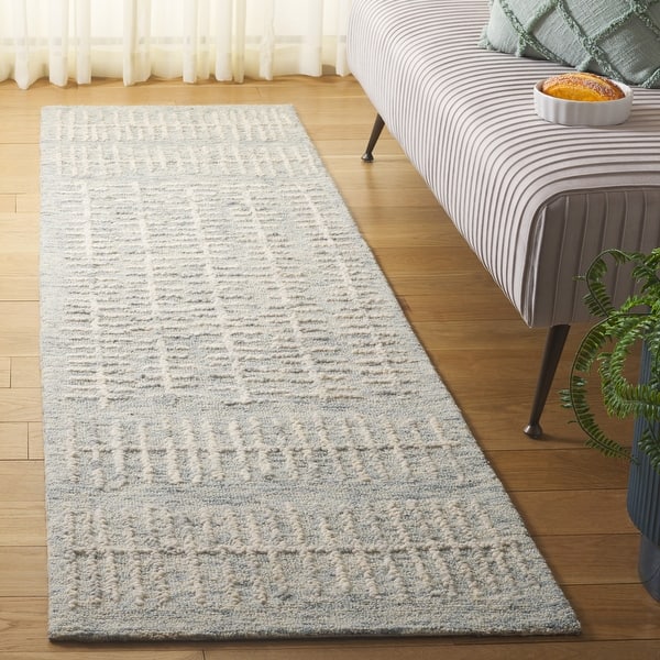 SAFAVIEH Handmade Abstract Omaima Contemporary Wool Rug - On Sale - Bed ...