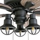 52" The Gray Barn Stormy Grain Aged Bronze Farmhouse LED Ceiling Fan ...