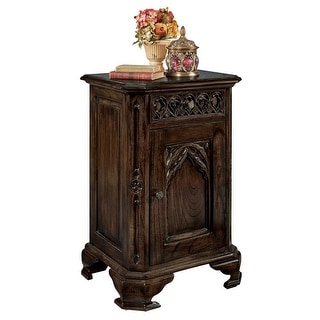 Design Toscano Queensbury Inn Gothic Revival Bedside Table - Bed Bath ...