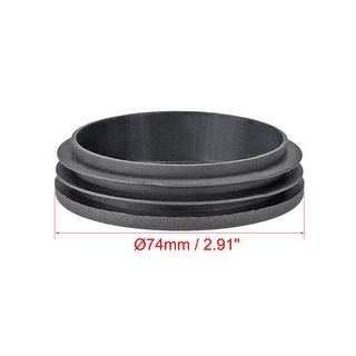 10Pcs 74mm Dia Plastic Tubing Plug Round for Handrail Stair Newel ...