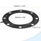 Rubber Flange Gasket Full Face for 3.5" DN80 Pipe 8 Bolt Holes Black ...