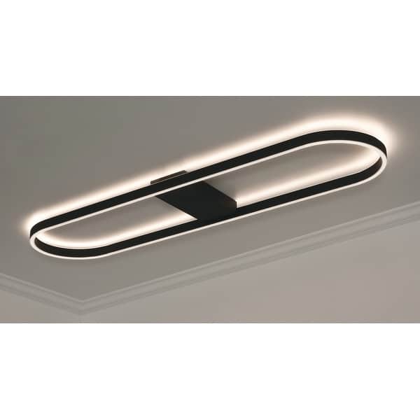 AFX GLOL4812L30D1 Glo 12" Wide LED Semi-flush Linear Ceiling Fixture ...