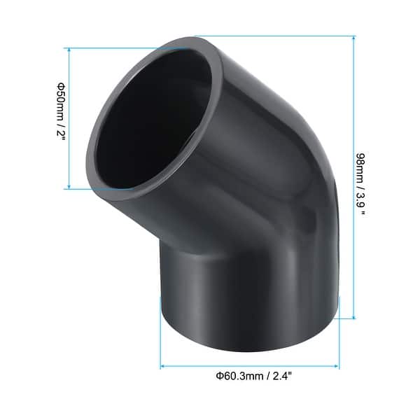 UPVC Pipe Fitting 45 Degree Elbow Pipe Adapter Coupling Connector ...
