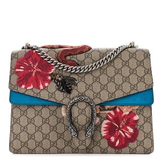 Gucci GG Supreme Monogram Bee Snake Embroidered Medium Dionysus ...