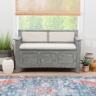 multipurpose entryway pine wood top storage bench - On Sale - Bed Bath ...