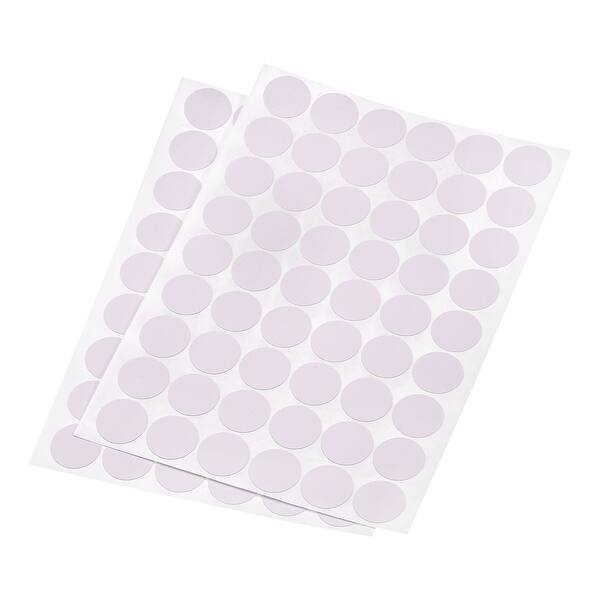 21mm Dia PVC Adhesive Screw Hole Cover Stickers 6 Sheet/324pcs - White ...