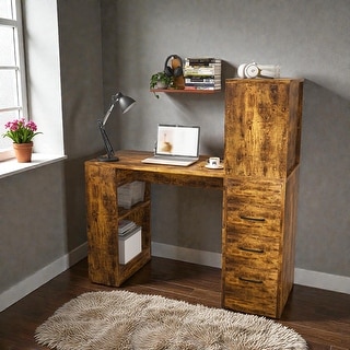 Computer Desk with Built In Power Outlet and USB Ports, Desk with 3 ...