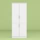 74.8"H Modular Armoire&Wardrobe Storage Closet Cabinet Organizer White ...