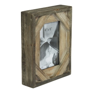 9" Brown Distressed Rectangular Photo Box Frame - other-frame-size ...