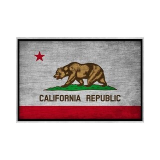 iCanvas "California State Flag on Wood Board" by iCanvas Framed - Bed ...