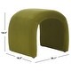 SAFAVIEH Kibo Curved Waterfall Velvet Ottoman - Bed Bath & Beyond ...