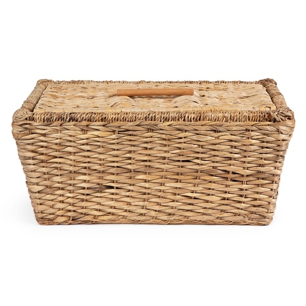Large Wicker Storage Basket with Built-in Handles, 1 Pack - Bed Bath ...