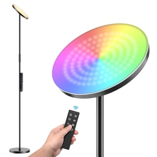 Dimunt Floor Lamp, LED Floor Lamps, RGB Modern Standing Lamp with ...