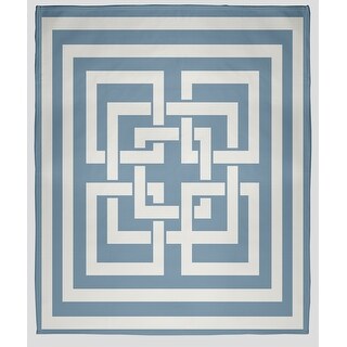 Greek New Key Fleece Throw Blanket - Bed Bath & Beyond - 36390958