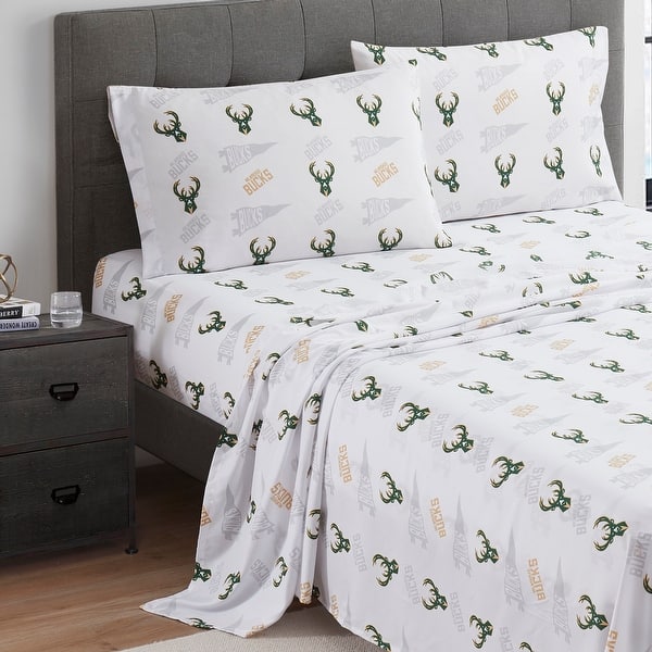 NBA Officially Licenced Milwaukee Bucks Sheet Set - Bed Bath & Beyond ...