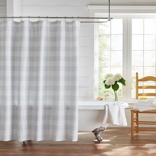 Annie Buffalo Check Ruffled Shower Curtain - On Sale - Bed Bath ...