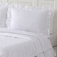 Triple Ruffle Medallion Damask Bedding Set - Bed Bath & Beyond - 36411741
