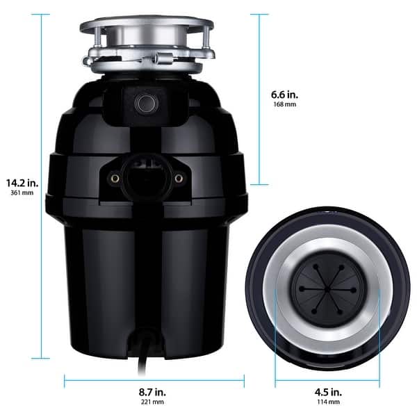 Waste Maid 3/4 HP Deluxe Garbage Disposal with Attached Power Cord - 3/ ...