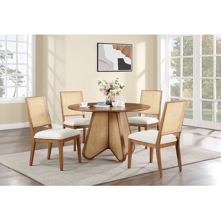 Best Master Furniture Yuna 48 Inch 5 Piece Dining Set - Bed Bath ...