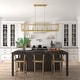 Modern Farmhouse 8-light 48In Rectangle Linear Chandelier for Dining ...