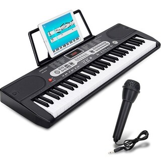 61 Keys Electric Piano Keyboard with Microphone - Bed Bath & Beyond ...