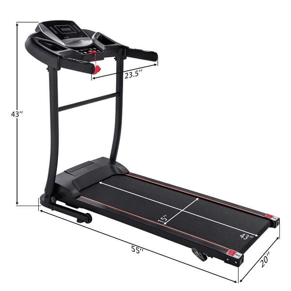 Folding Electric Treadmill 3 Levels of Incline 12 Home Gym Preset ...