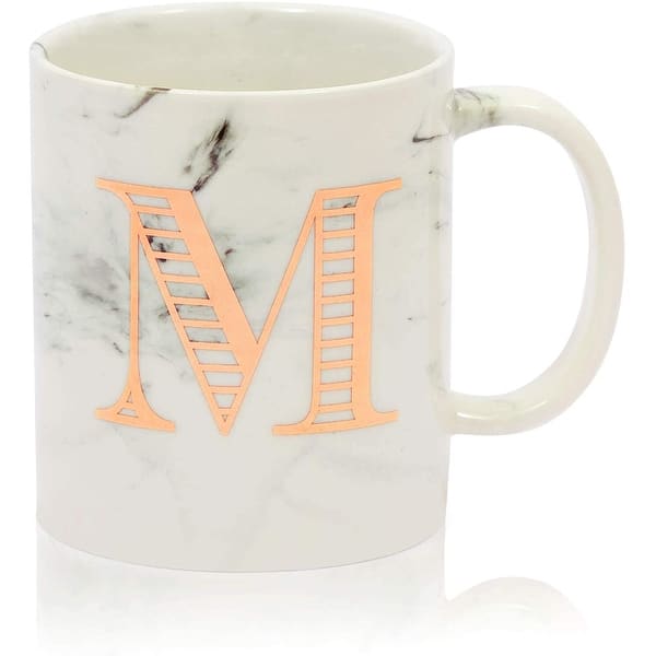 monogram letter mug