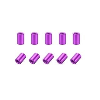 10 Pcs M3x8mm Round Aluminum Standoff Column Spacer Female Purple for ...