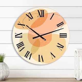 Designart 'Organic Minimal Shapes In Retro Colors IV' Mid-Century ...